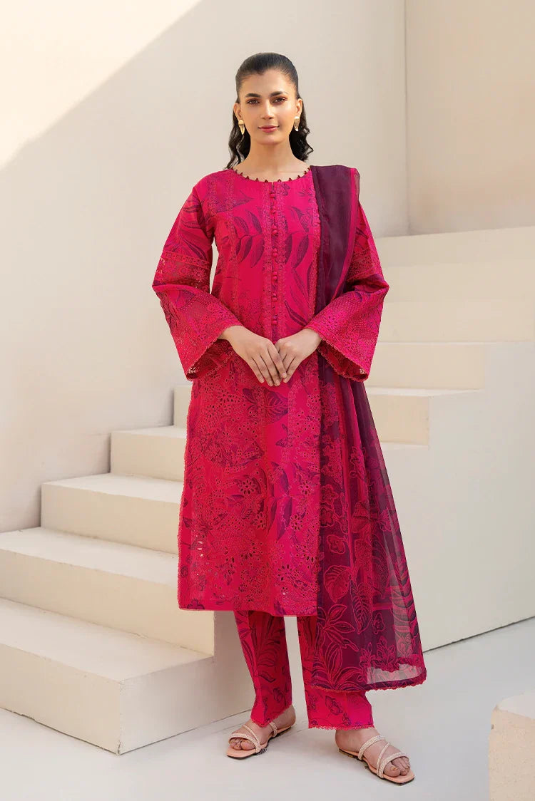3-PC Stitched Embroidered Suit – Raja Sahib
