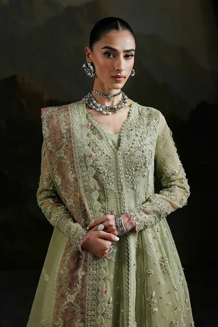 Qalamkar - Elirah Formals - MF-02 SAGE AURA - Unstitched – Raja Sahib