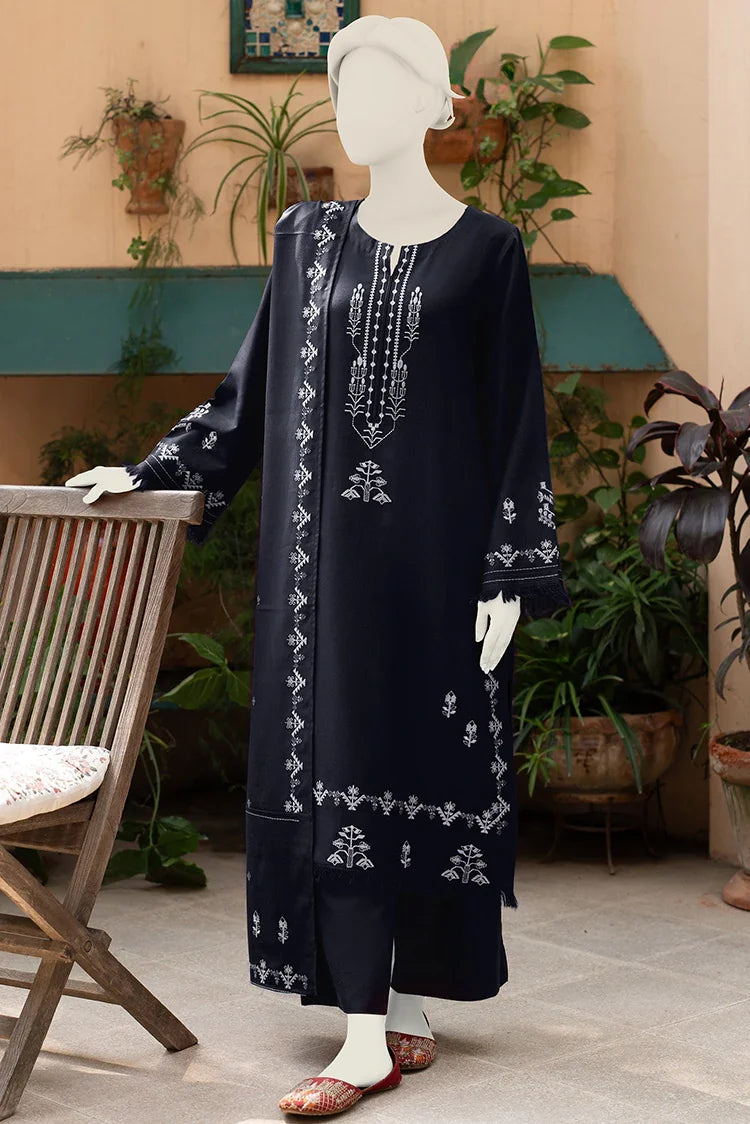Zaira & Mahnoor - 3 PC - Kanwal Navy Blue – Raja Sahib